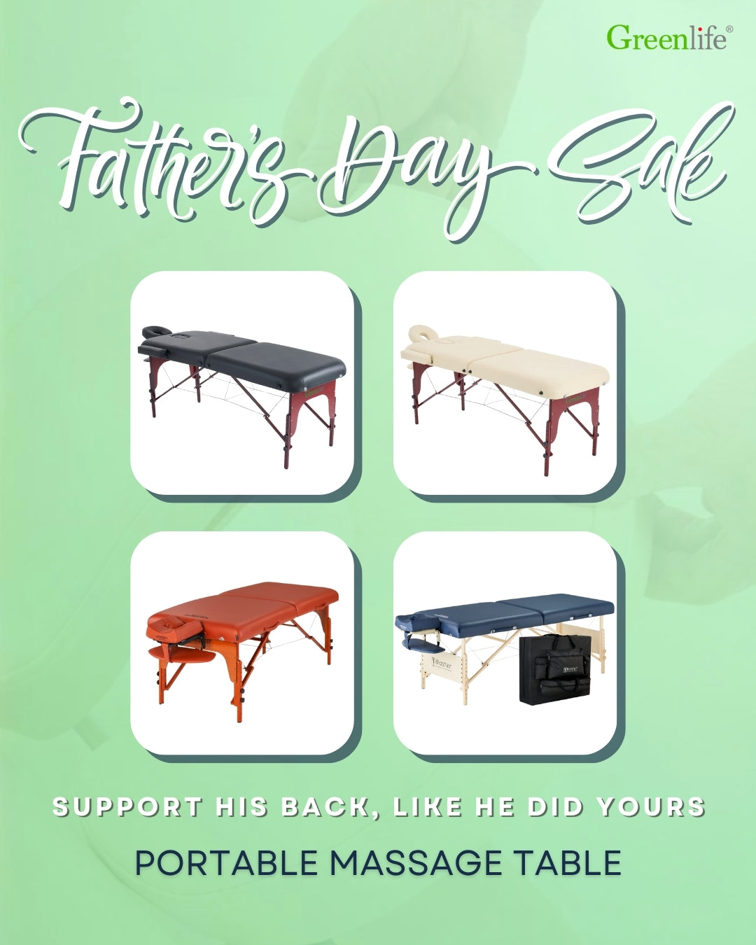 Portable Massage Tables Collection Portability And Sustainability Greenlife Greenlife