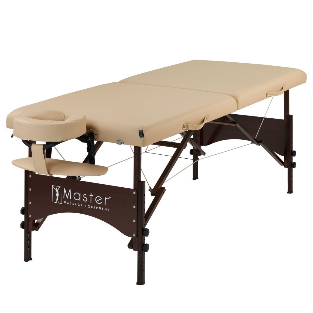 Master Massage 28'' Argo Portable Massage Table Package Walnut Legs ...