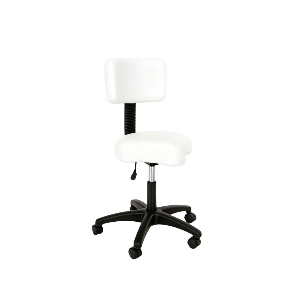 Silhouet Tone Ergonomic Salon Stool with Backrest - Greenlife – GreenLife